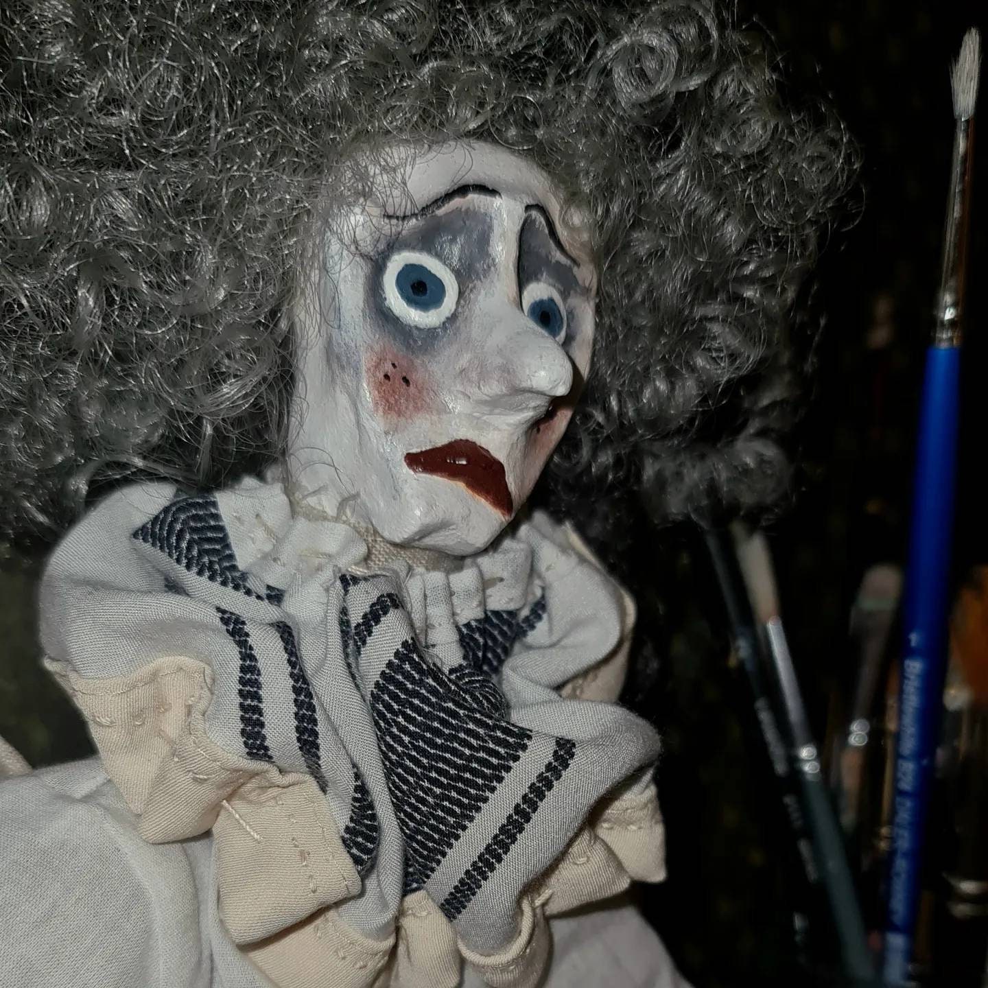 Sad Angel Handmade Goth Puppet Sad Doll Sad Puppet Grieving Doll Grief ...