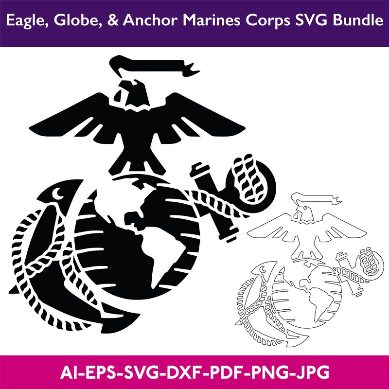 Usmc Svg - Etsy