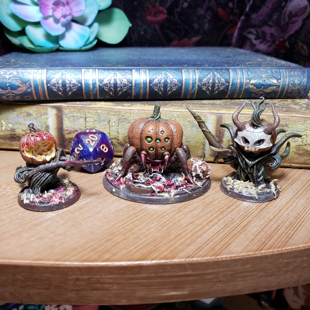 HAND PAINTED Pumpkins Attack - Etsy