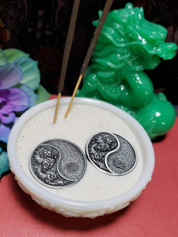 Yin Yang Dragons Coin - Etsy