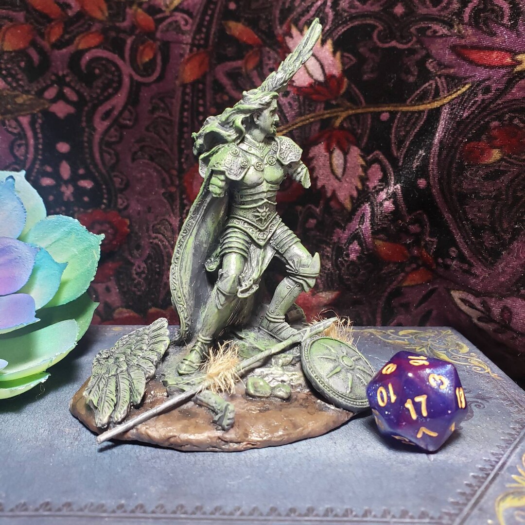 Broken Angel Statue Ruin Miniature Dnd Tabletop Set Dressing - Etsy