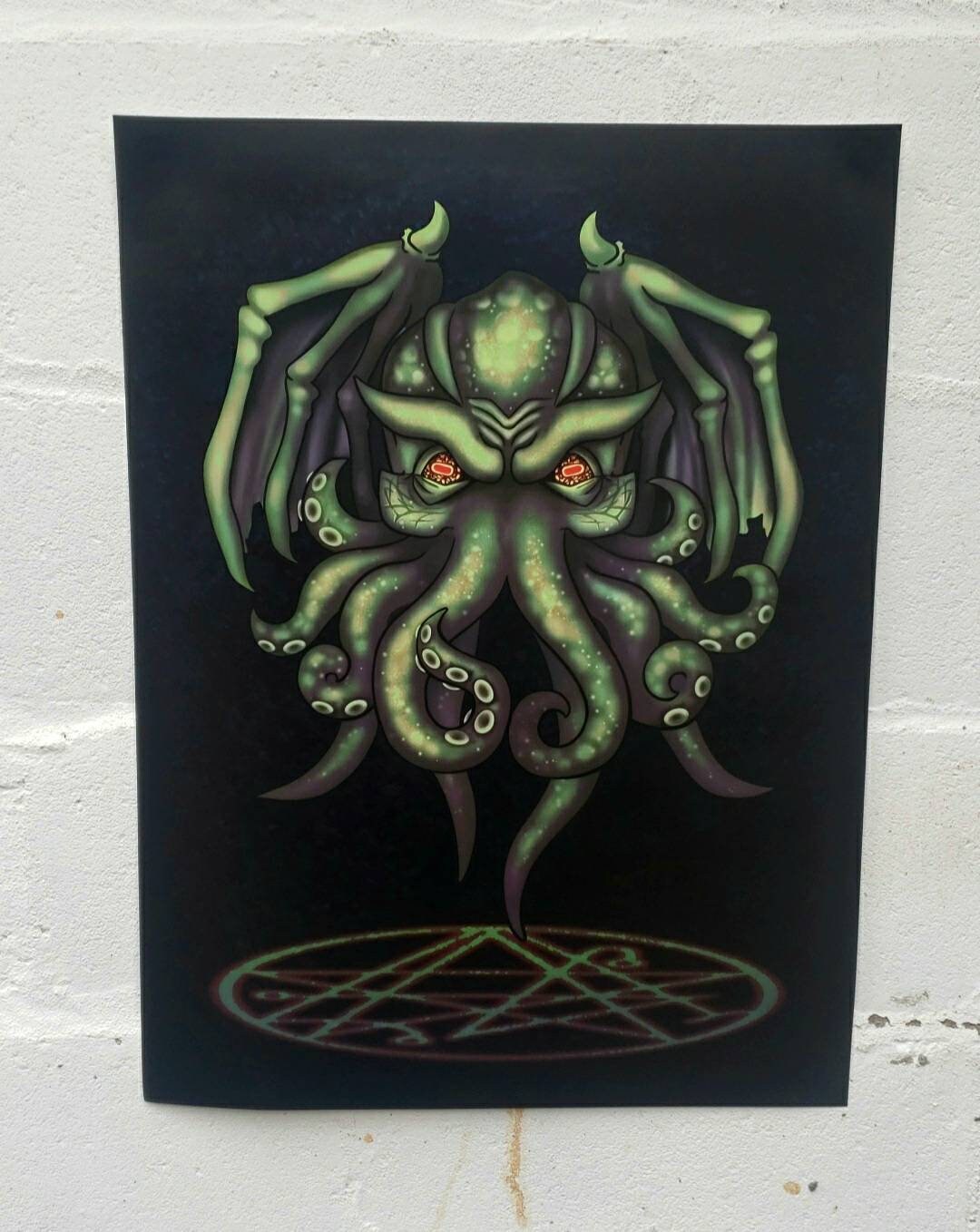 18"x24" Cthulhu Summoning Madness Poster - Etsy