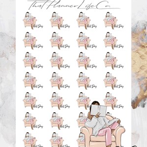Rest Day Functional/icon Stickers, Planner Stickers, Erin Condren - Etsy