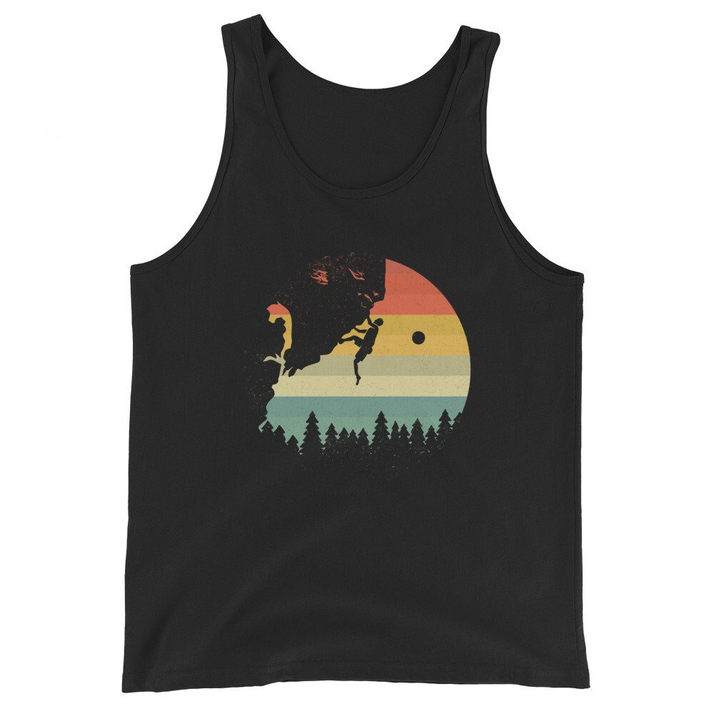 Vintage Climbing Tank, Mountain Climbing Tank, Gift for Climber, Funny ...