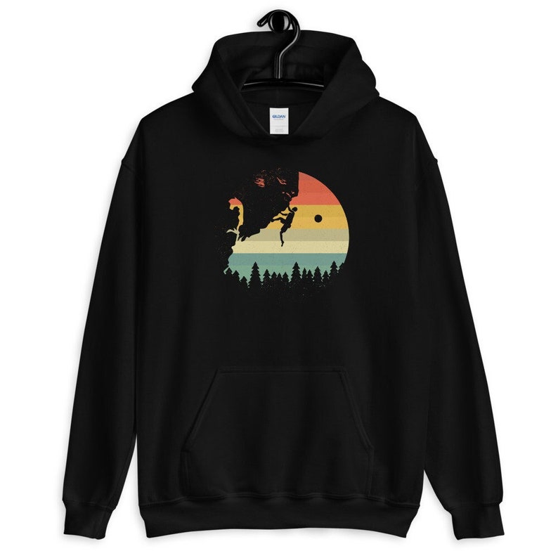 Vintage Rock Climbing Hoodie, Bouldering Gift, Climber Hoodie, Gift for ...