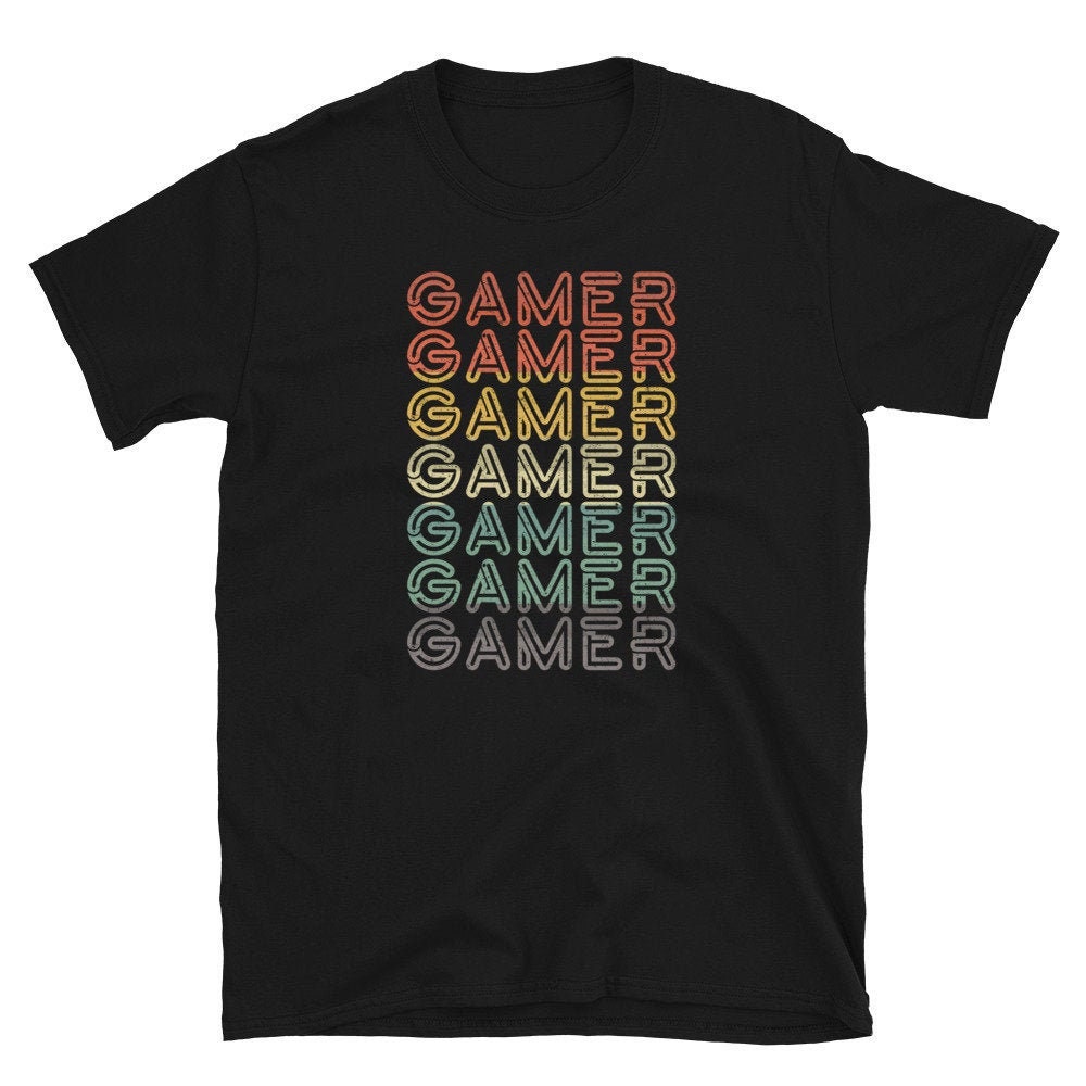 Retro Gamer Shirt Vintage Gamer Shirt Gamer T Shirt Video | Etsy