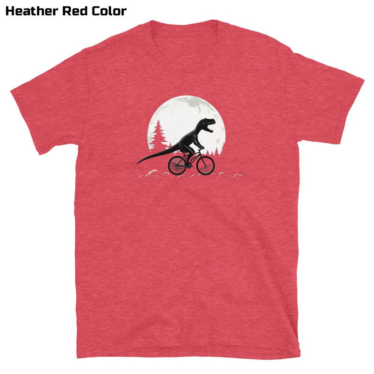 T-rex Bicycle Shirt, Funny Trex Riding Bike Tee, Funny Bike Rider Shirt ...