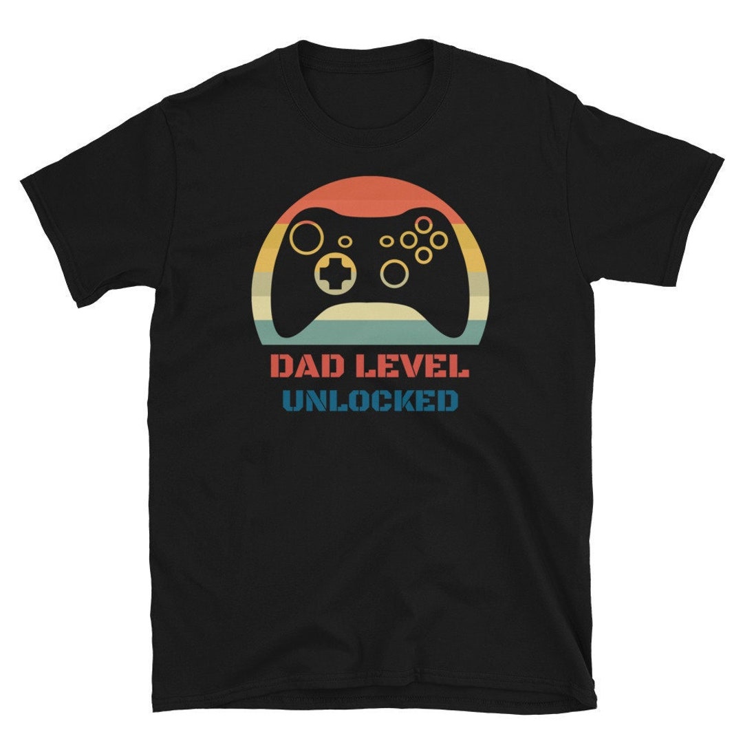 Video Gaming Shirt, Dad Level Unlocked Shirt, Funny Gaming T-shirt ...