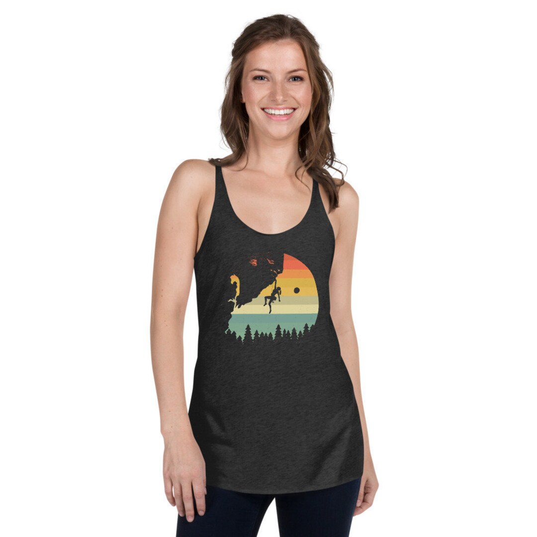 Womens Climbing Tank, Vintage Climbing Tank, Women Mountain Tank ...