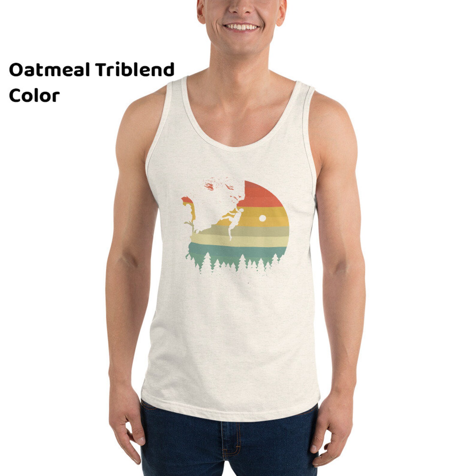 Vintage Climbing Tank, Mountain Climbing Tank, Gift for Climber, Funny ...