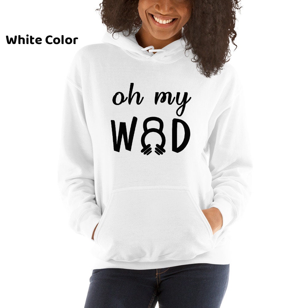 Crossfit Hoodie, Oh My WOD Unisex Hoodie, Gym Hoodie, Cute Workout ...