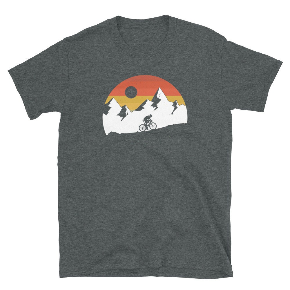 Retro Cycling Shirt, Cyclist T Shirt, Mountain Bike Tshirt, Road Bike ...