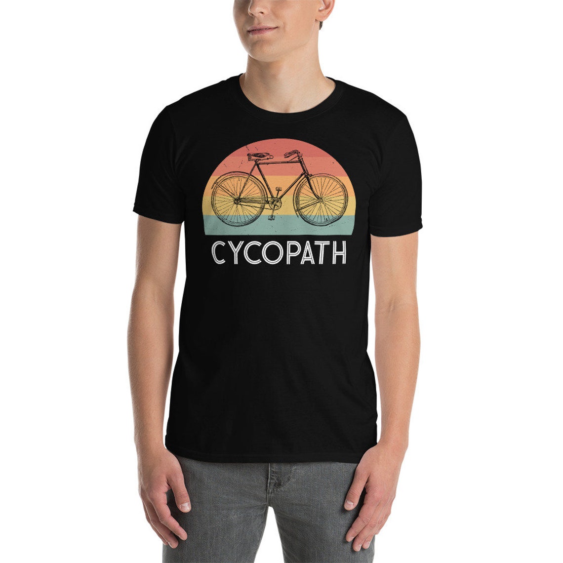 Retro Cycopath Shirt Bicycle T Shirt Funny Cycling Shirt - Etsy