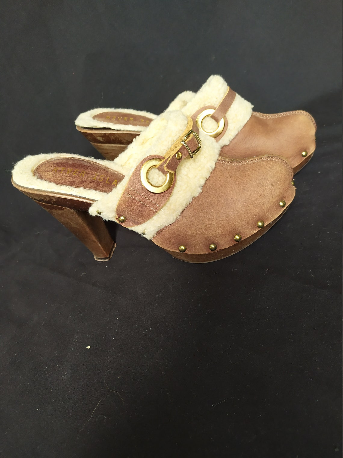 Vintage Italian Clogs Womens Wooden Shoes Womens Brown - Etsy Australia