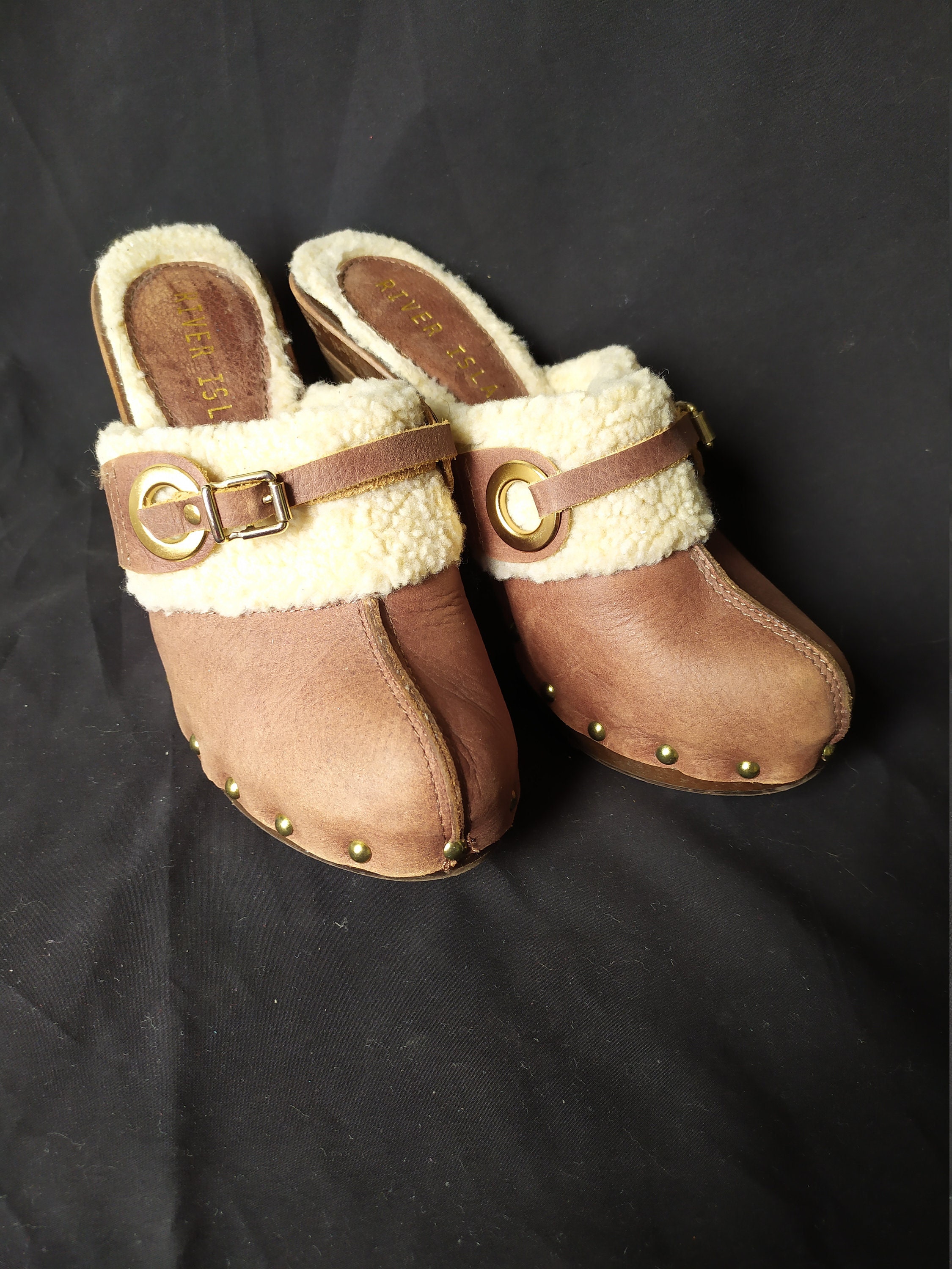 Vintage Italian Clogs Womens Wooden Shoes Womens Brown - Etsy Australia