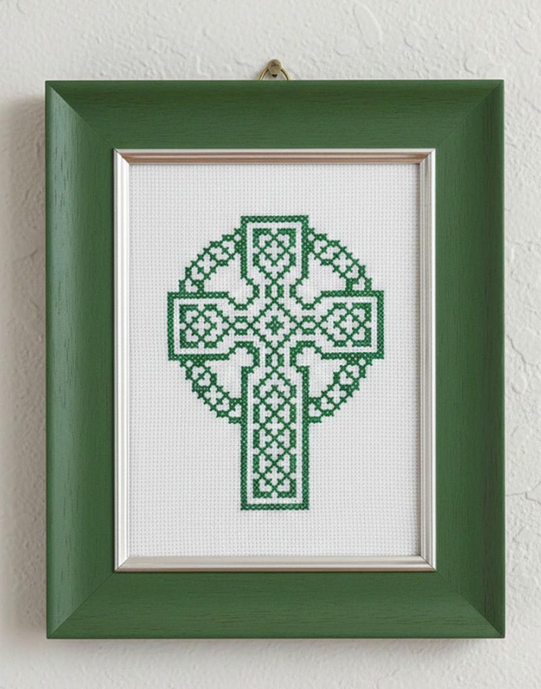 Celtic Cross - Digital PDF Cross Stitch Pattern. Colors - 1 DMC ...