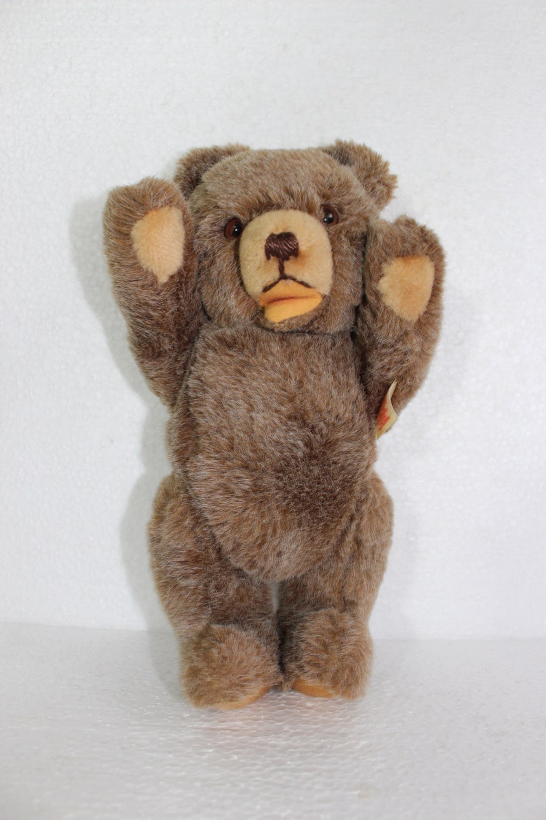 Vintage Hermann Teddy Bear With Open Mouth / West Germany / Brown ...