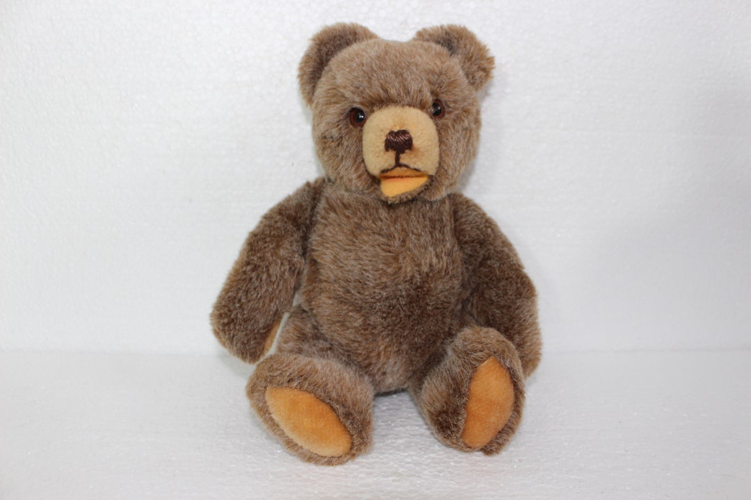 Vintage Hermann Teddy Bear With Open Mouth / West Germany / Brown ...