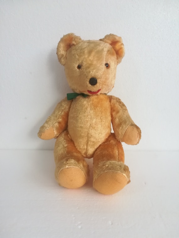 Vintage European Teddy Bear / Yellow Teddy Bear / Fully | Etsy