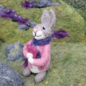 Bunny Rabbit Needle Felting Kits Cute Bunny Needle Felting Kits for ...