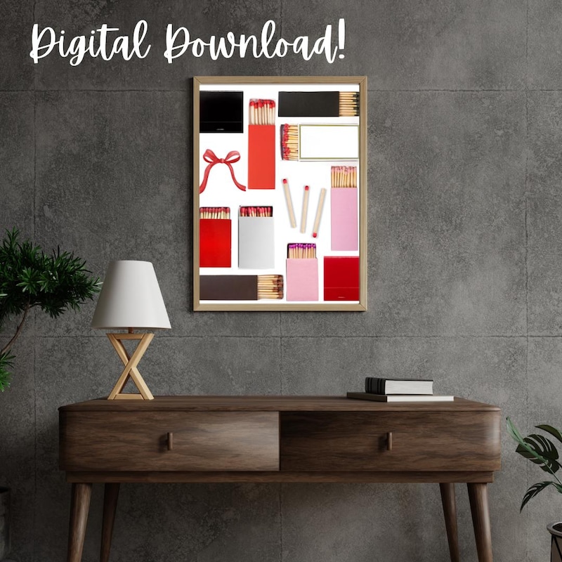Matchbox Template Poster - Etsy