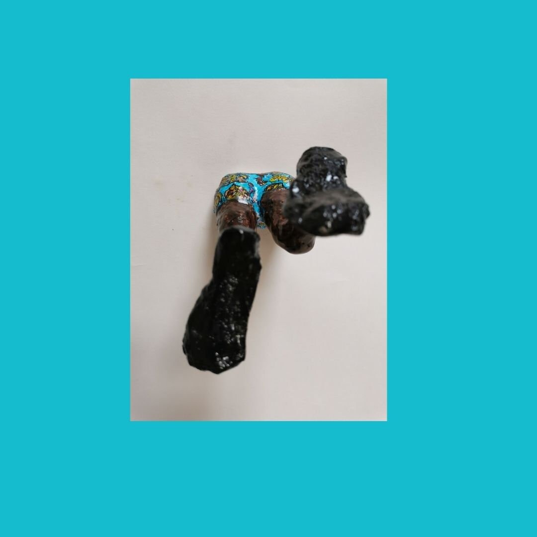 Wall Swimmer , Elegant Swimmer Sculpture, Ceramic Athletic Figure ...