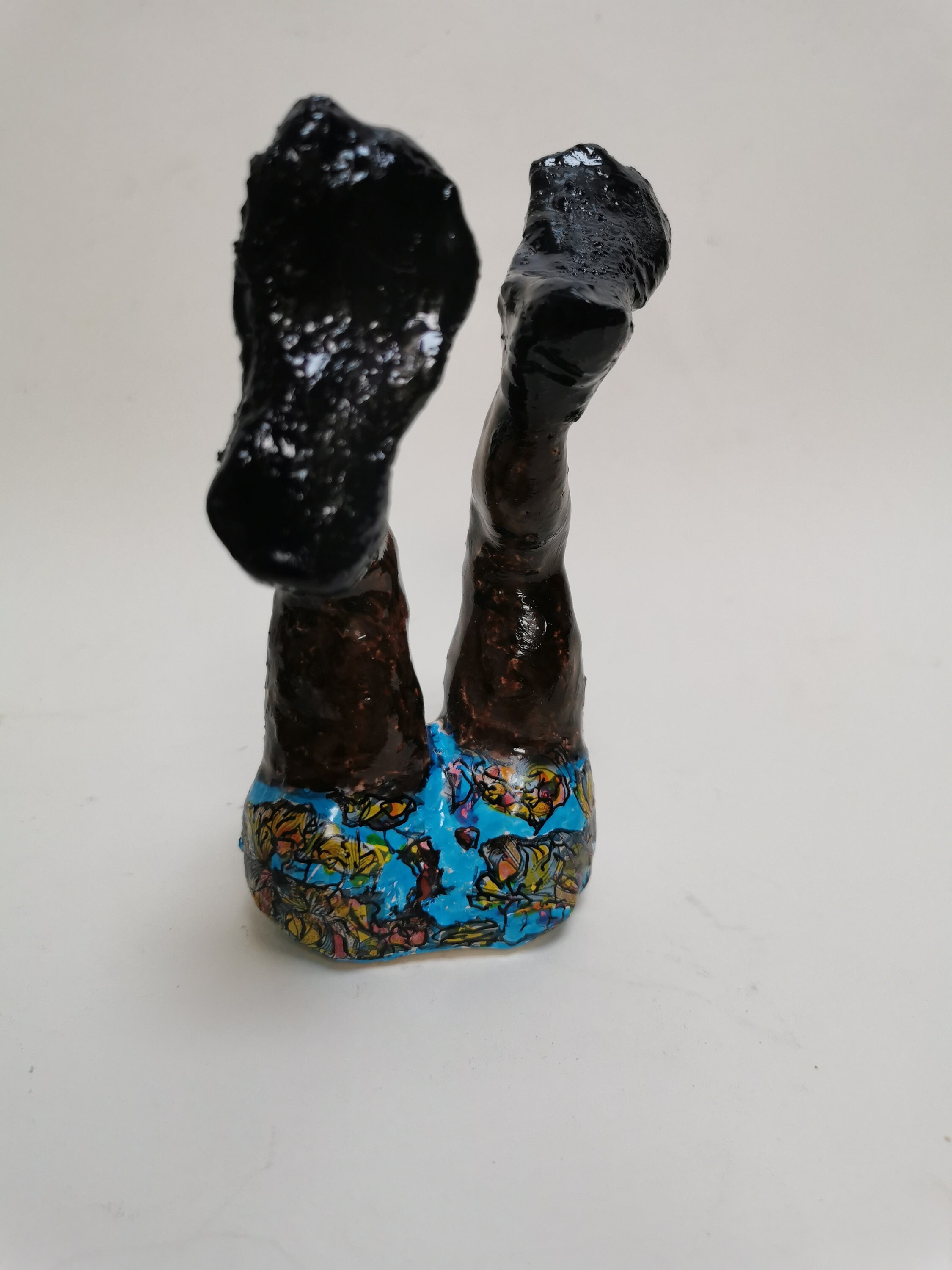 Wall Swimmer , Elegant Swimmer Sculpture, Ceramic Athletic Figure ...