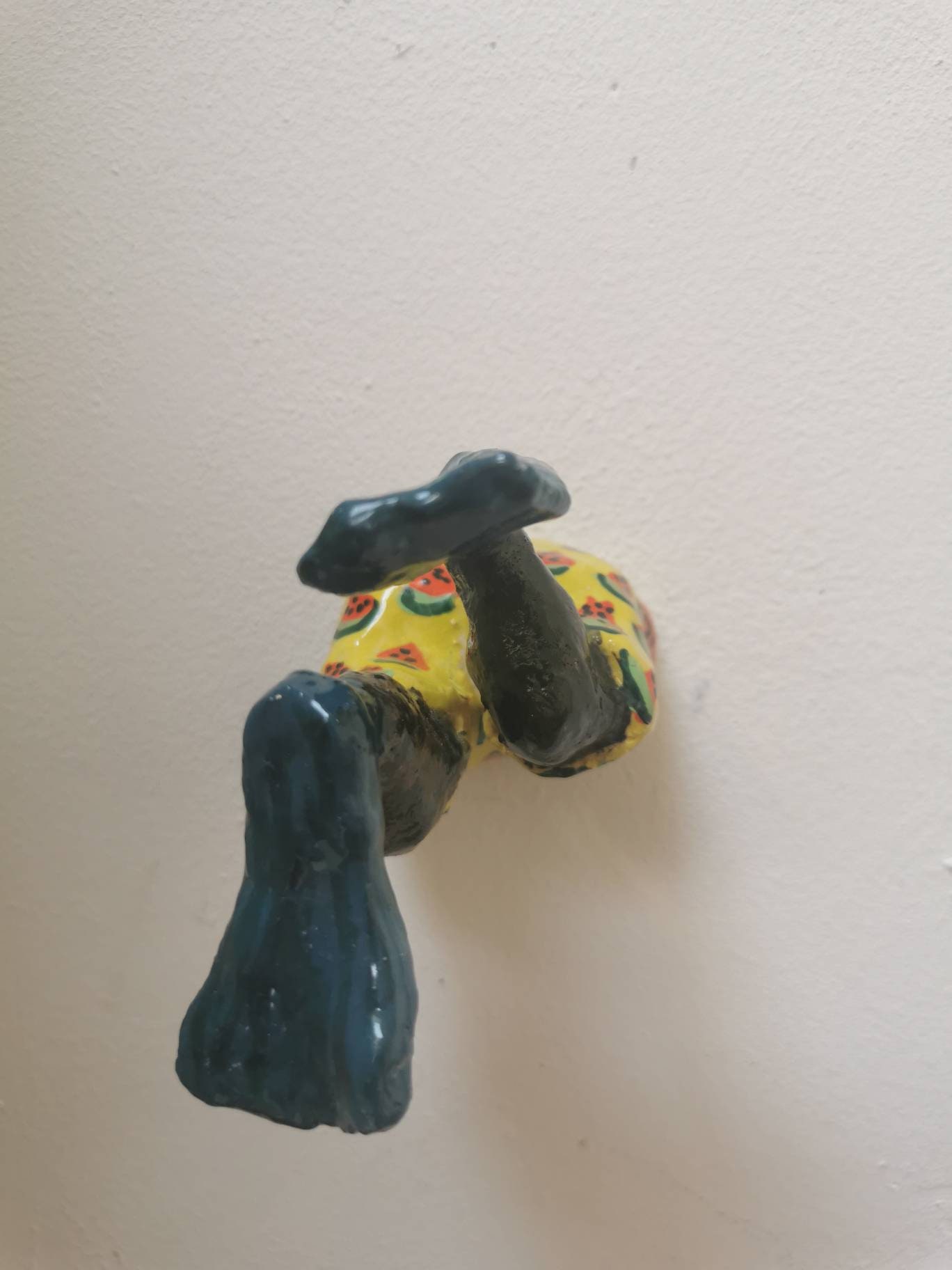 Wall Swimmer Elegant Swimmer Sculpture, Ceramic Athletic Figure ...