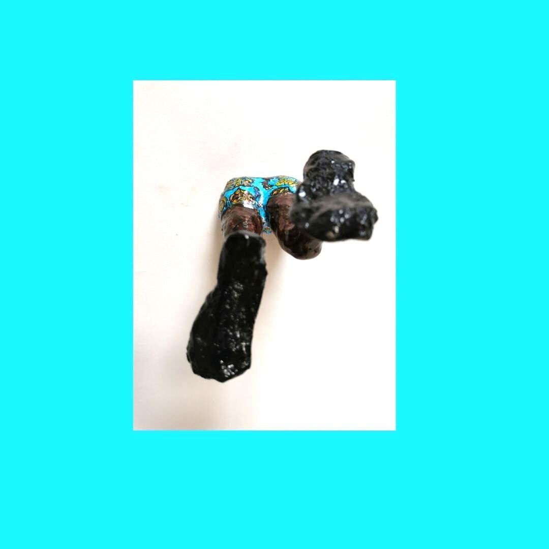 Wall Swimmer , Elegant Swimmer Sculpture, Ceramic Athletic Figure ...