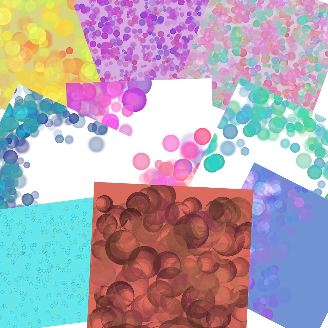 Digital Paper Bubbles - Etsy