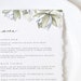 Water Lily Menu Template, Printable Personalised Wedding Menu Card ...
