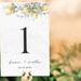 Lemon Table Number Sign Template, Editable & Printable Wedding Table ...
