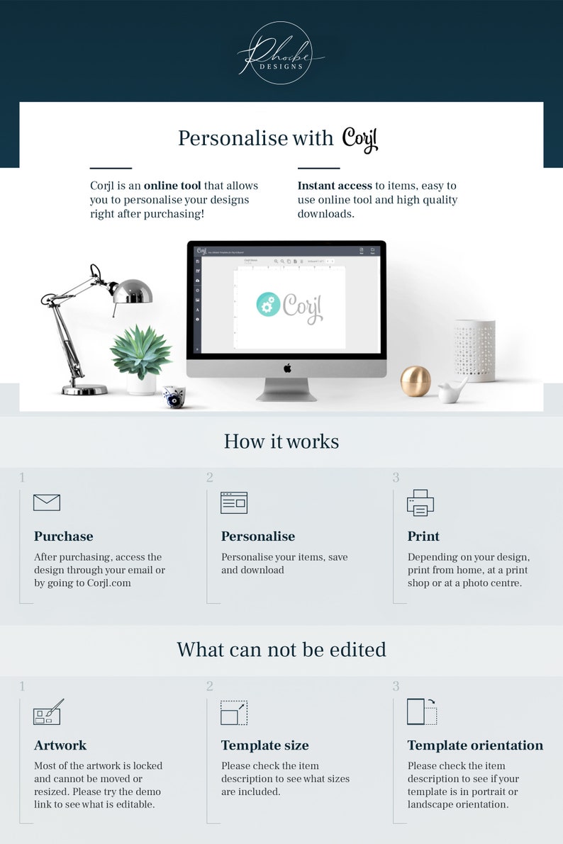 Water Lily Menu Template Printable Personalised Wedding Menu | Etsy