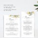 Lemon Printable Personalised Wedding Menu Card Template - Etsy