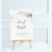 Table Number Sign Template, Editable & Printable Wedding Table Sign ...
