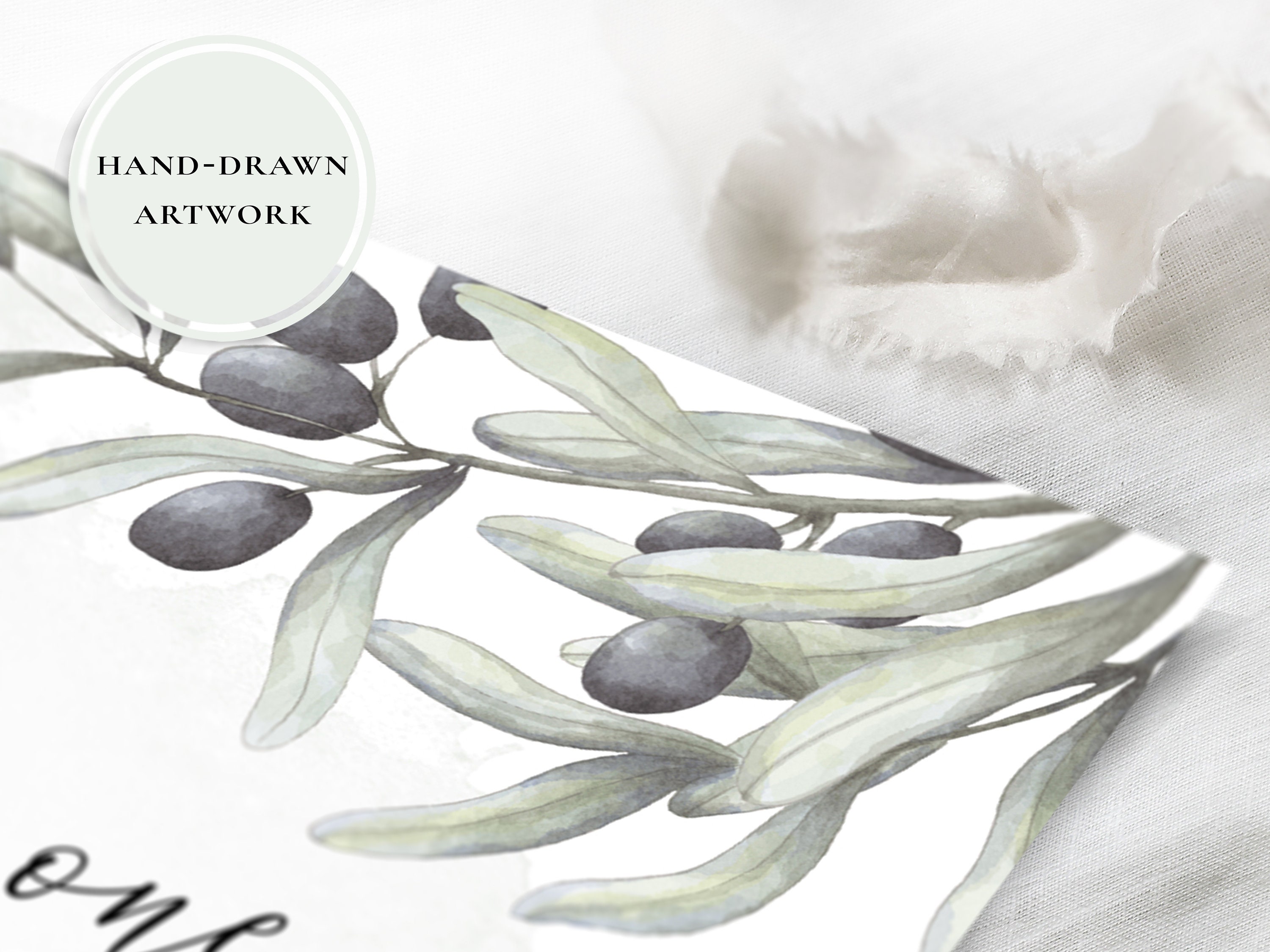 Olive Printable Wedding Welcome Sign Board Watercolor Italian - Etsy