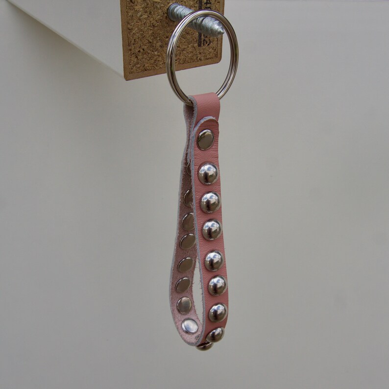 Handmade Unisex Leather Studded Punk Gothic Key Chain Key | Etsy