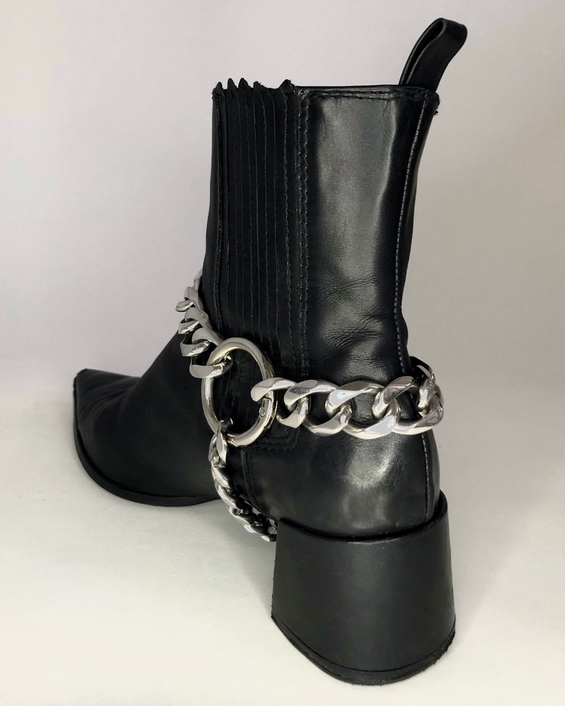 Handmade Stainless Steel Chain Boot Harnesses Punk Gothic | Etsy
