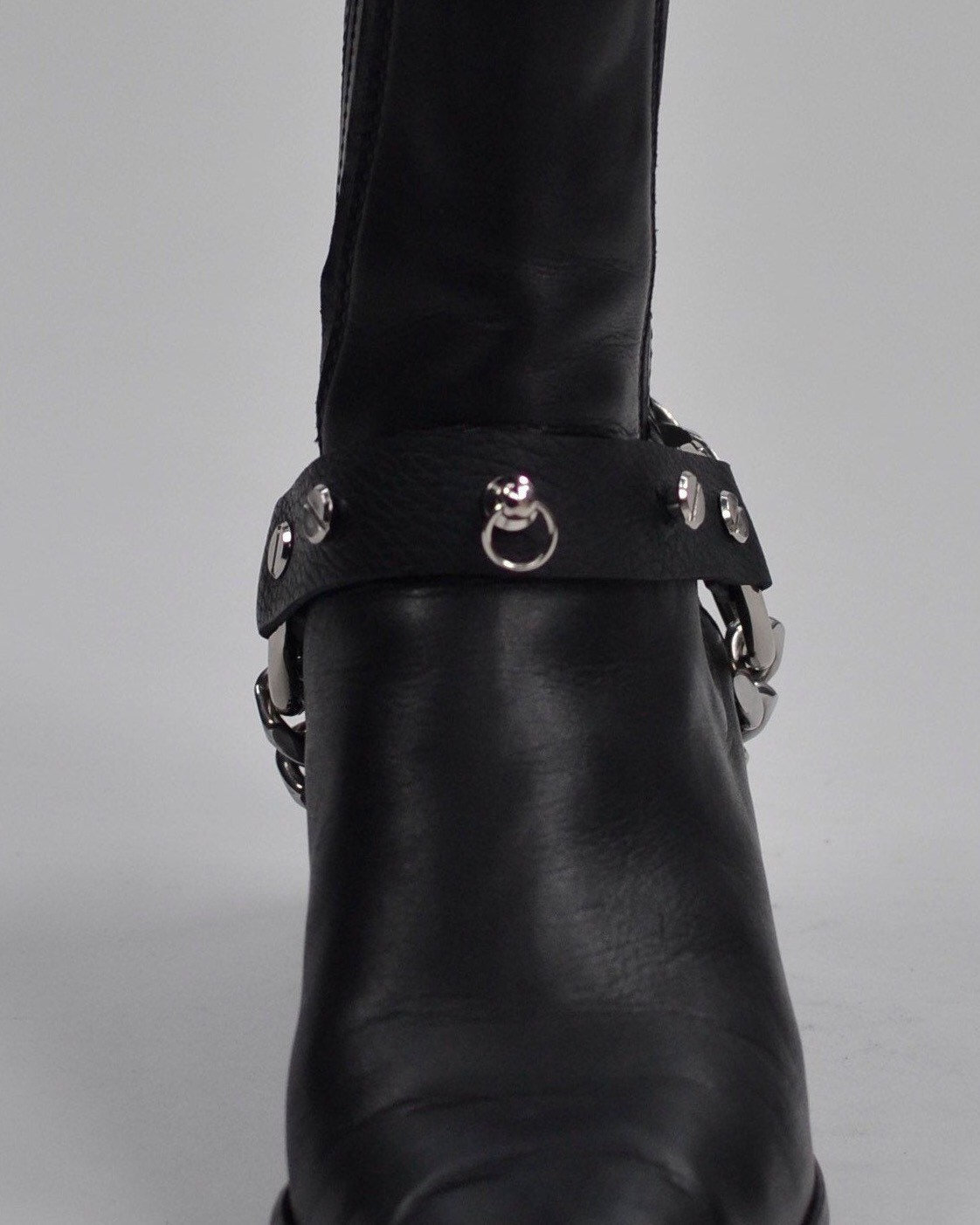 Handmade Leather and Stainless Steel Boot Harnesses Punk | Etsy