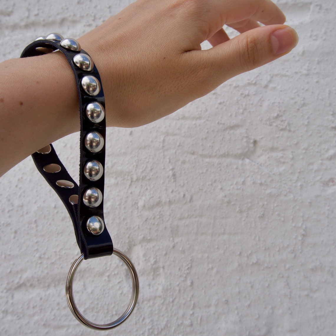 Handmade Unisex Leather Studded Punk Gothic Key Chain Key | Etsy