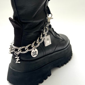 Handmade Clip on Shoe Chains Stainless Steel Boot Chains With Charms ...
