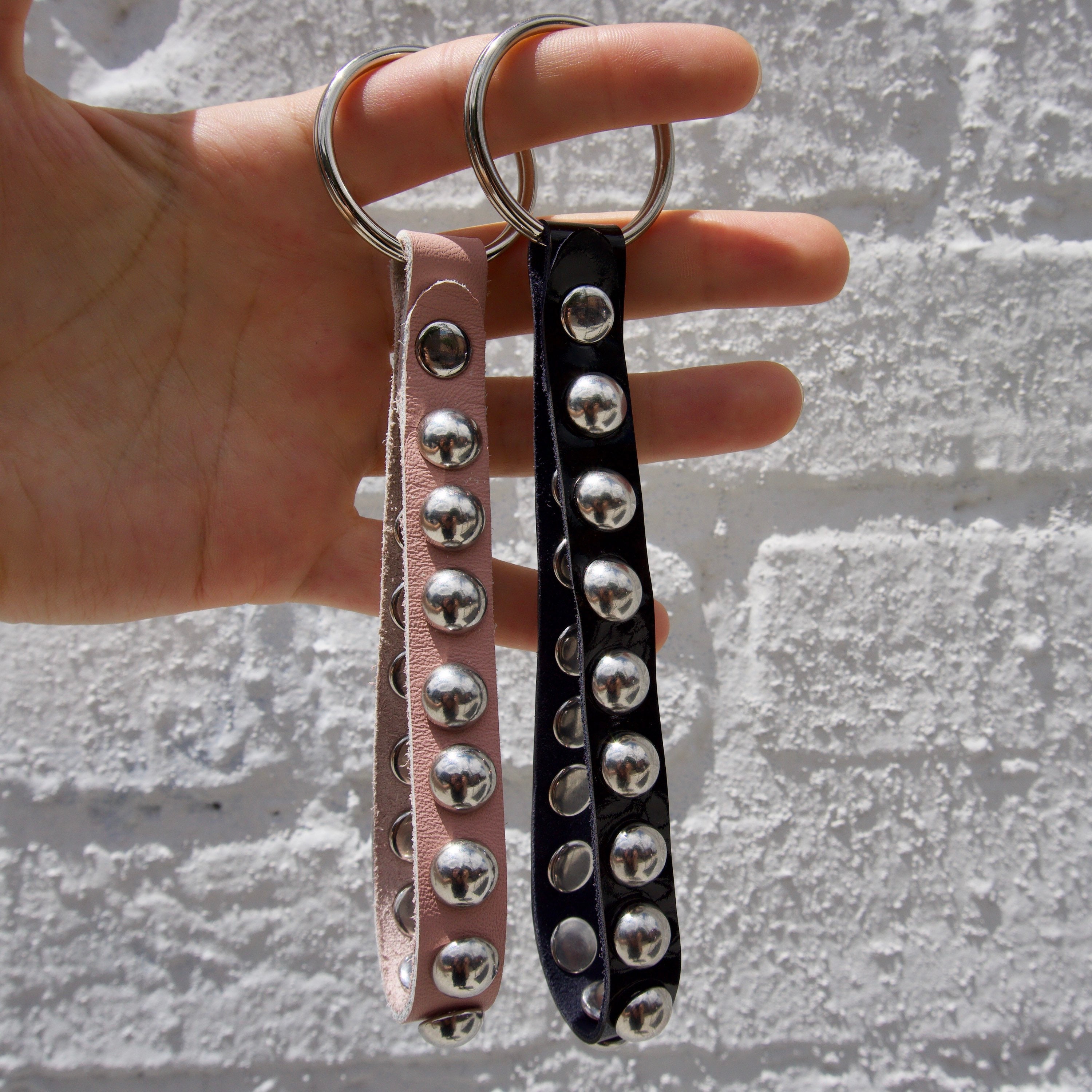 Handmade Unisex Leather Studded Punk Gothic Key Chain Key - Etsy