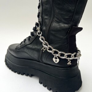 Handmade Clip on Shoe Chains Stainless Steel Boot Chains With Charms ...