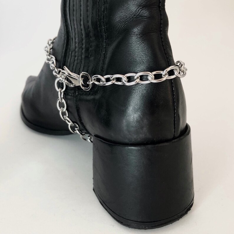 Handmade Clip on Shoe Chain Stainless Steel Boot Harness - Etsy