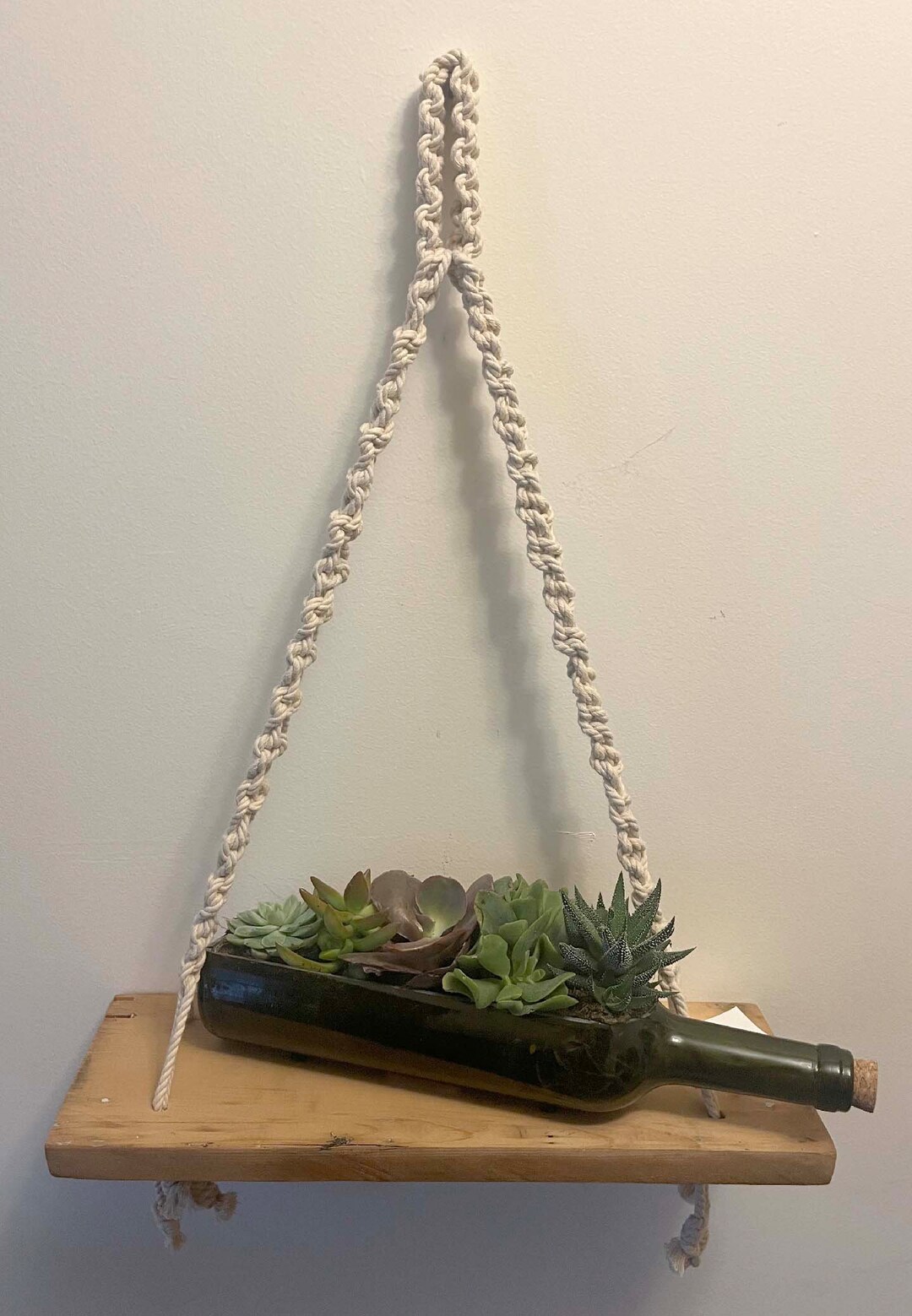 Macrame Shelves, Hanging Wall Shelves, Macrame Shelves, Wall Shelf ...