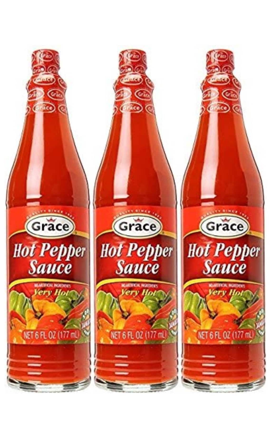 Grace Hot Pepper Sauce 3pk 3oz/ 6oz | Etsy