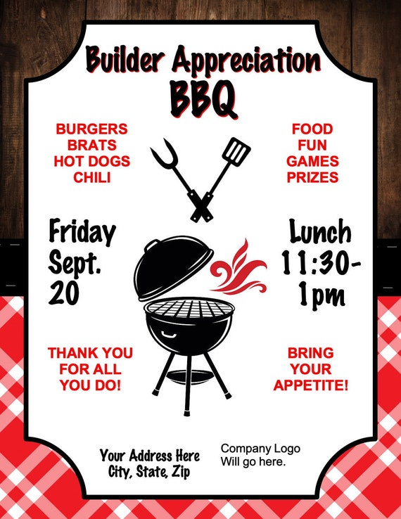Customer Appreciation Bbq Flyer
