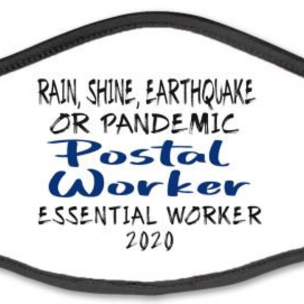 Postal Face Mask - Etsy