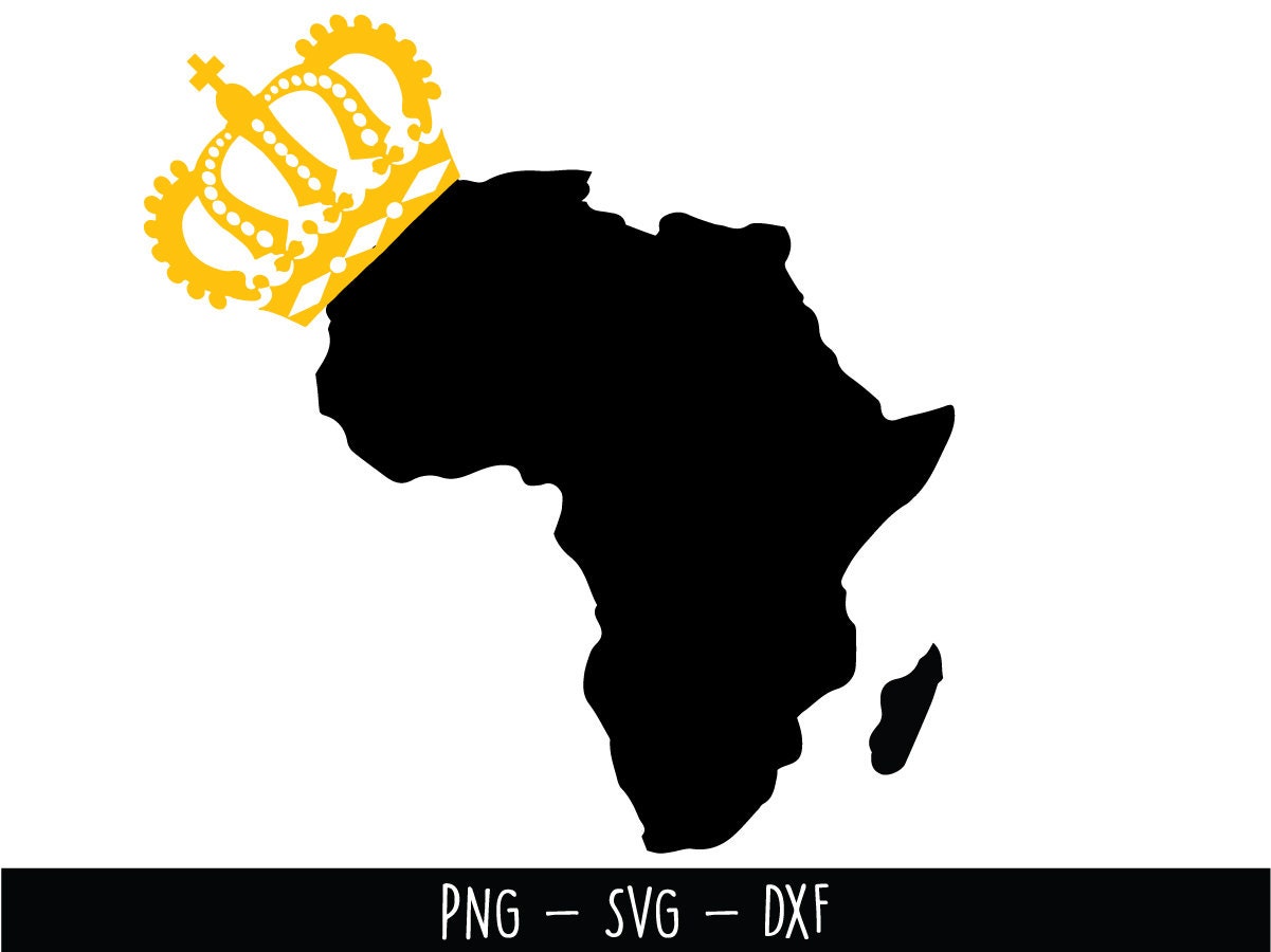 Africa Crown Svgblack History Monthafrican Pride African - Etsy