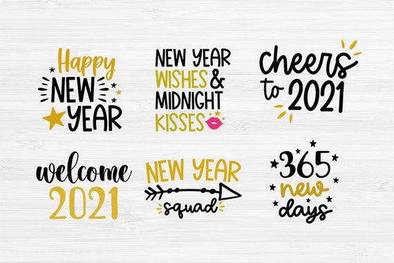 New Years Bundle Svg New Years SVG Cricut Files New Years | Etsy